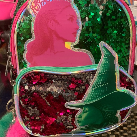 Wicked | Bags | Wicked Sequin Backpack With Pink And Green Accents From ...